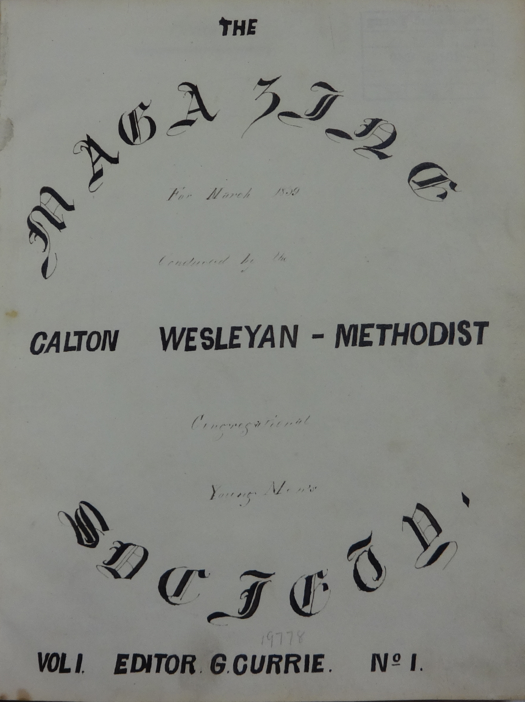 The Magazine, conducted by the Calton Wesleyan-Methodist Congregational ...