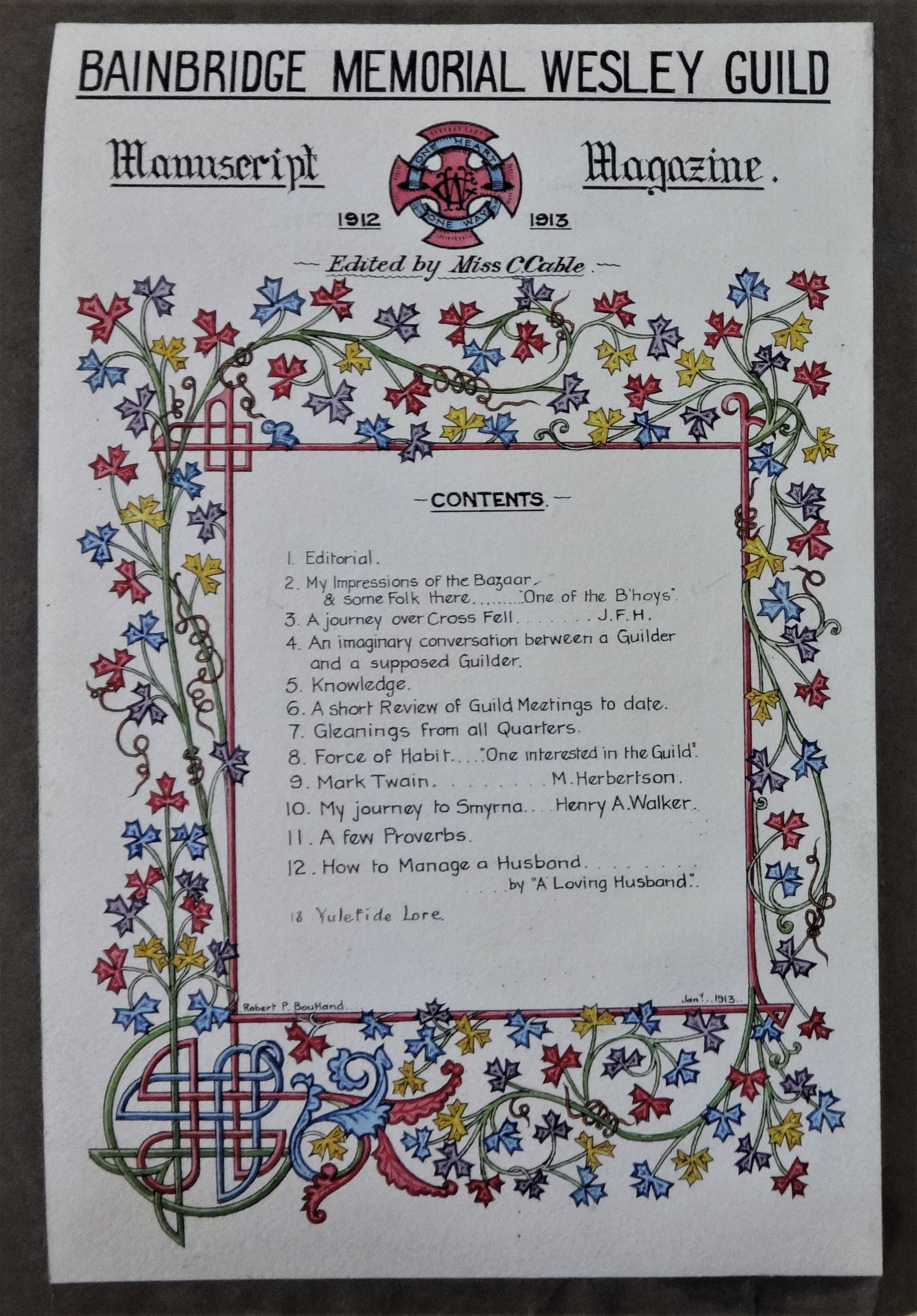 Wesley Guild Manuscript Magazine – Literary Bonds