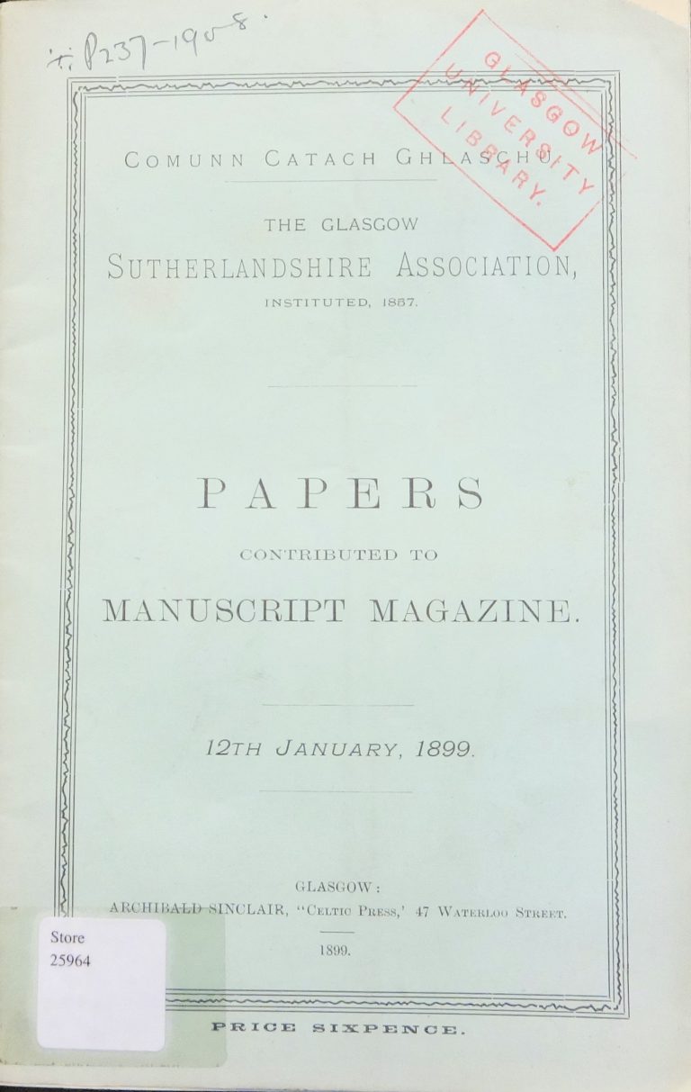 Papers Contributed to Manuscript Magazine – Literary Bonds